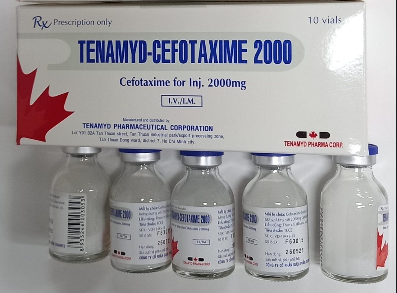 Tenamyd-Cefotaxime 2000 - Công ty Cổ phần TMDV Thăng Long
